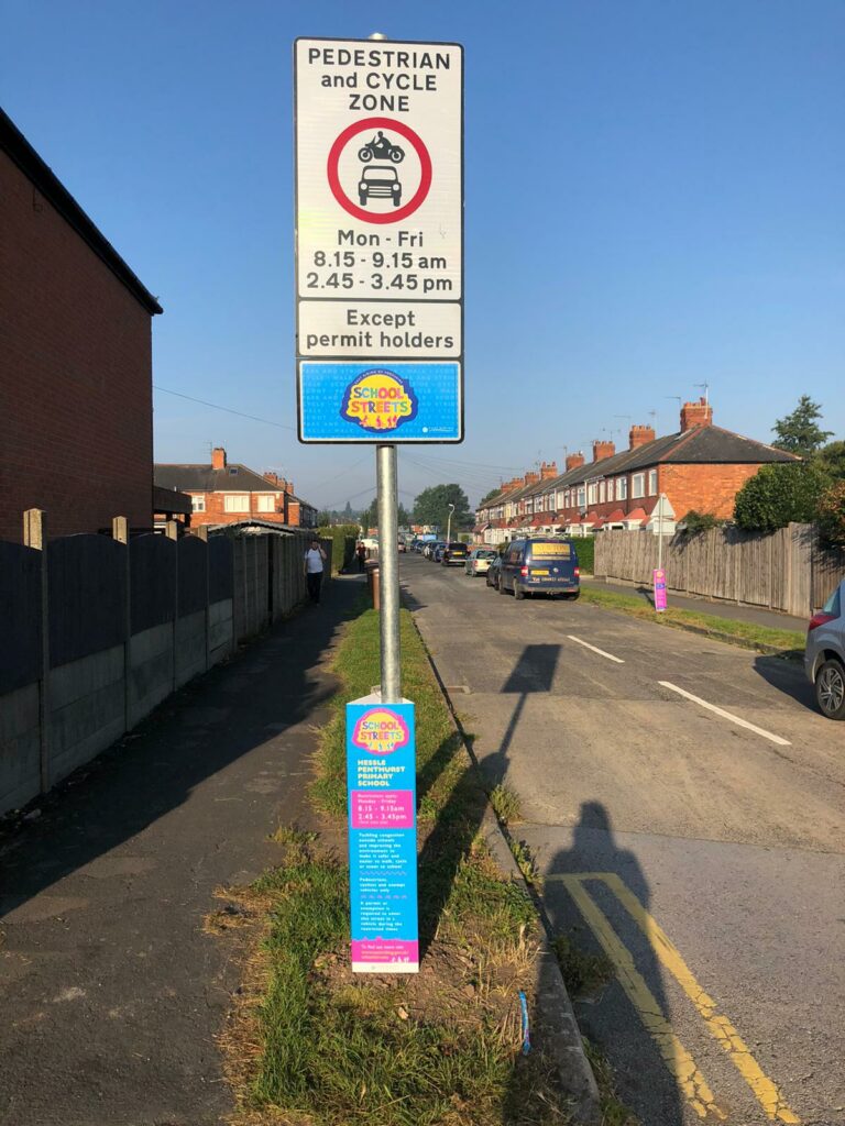 photo-of-safer-street-permit-sign - Eco Schools